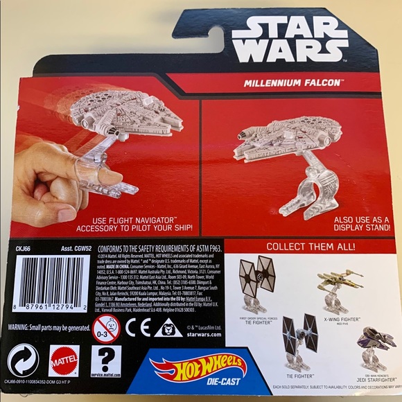 Star Wars | Toys | Vintage New Star Wars Millennium Falcon Hot Wheels ...